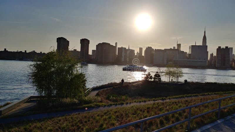 Manhattan View from a Long Island City Editorial Photo - Image of long ...