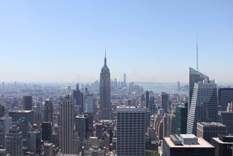 Manhattan View from Top of the Rock - New York Editorial Image - Image ...