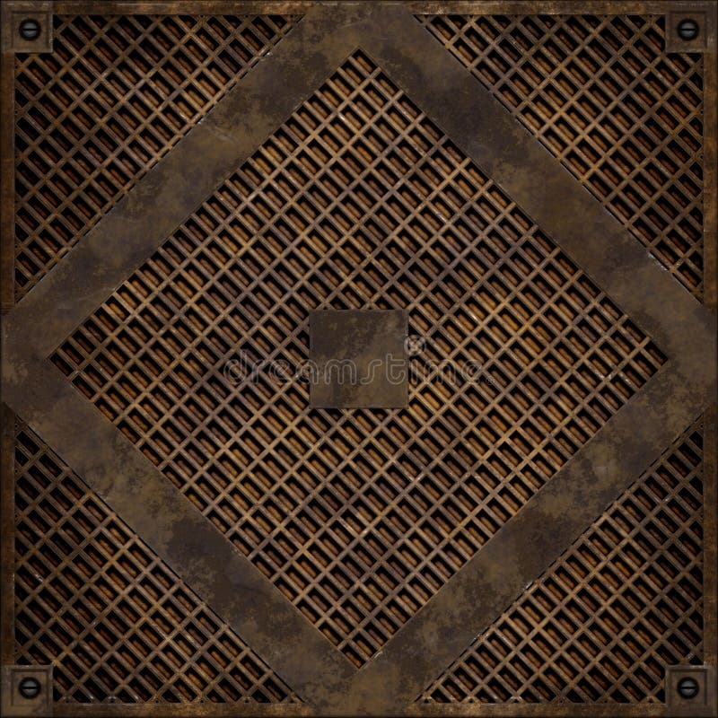 Manhole Cover (Seamless Texture) Stock Illustration - Illustration of ...