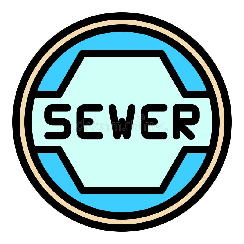 Manhole Icon Color Outline Vector Stock Vector - Illustration of line ...