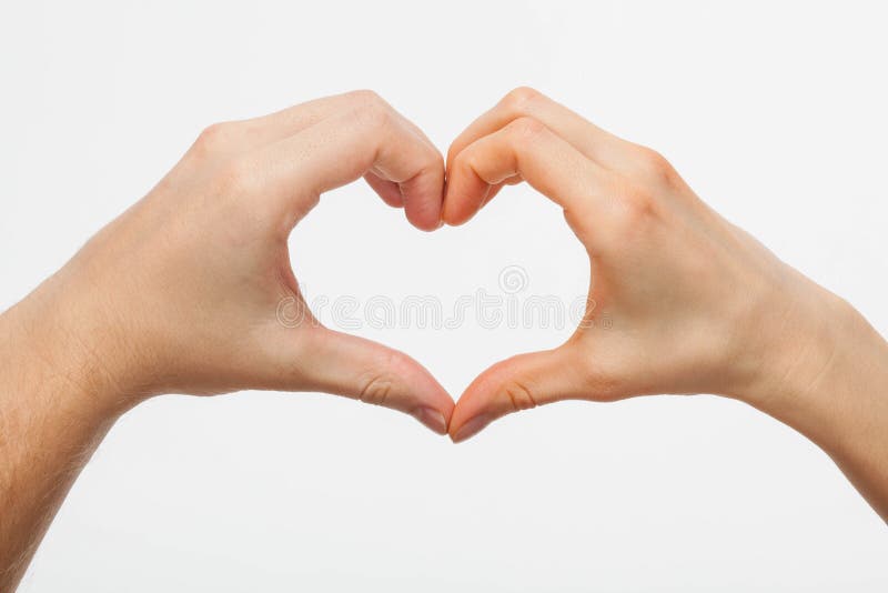 Mani che formano un cuore fotografia stock. Immagine di romanzesco ...