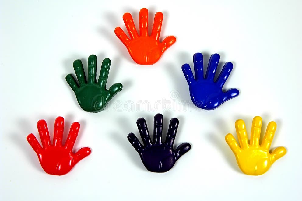 Mani Colorate fotografia stock. Immagine di estratto, verde - 25614