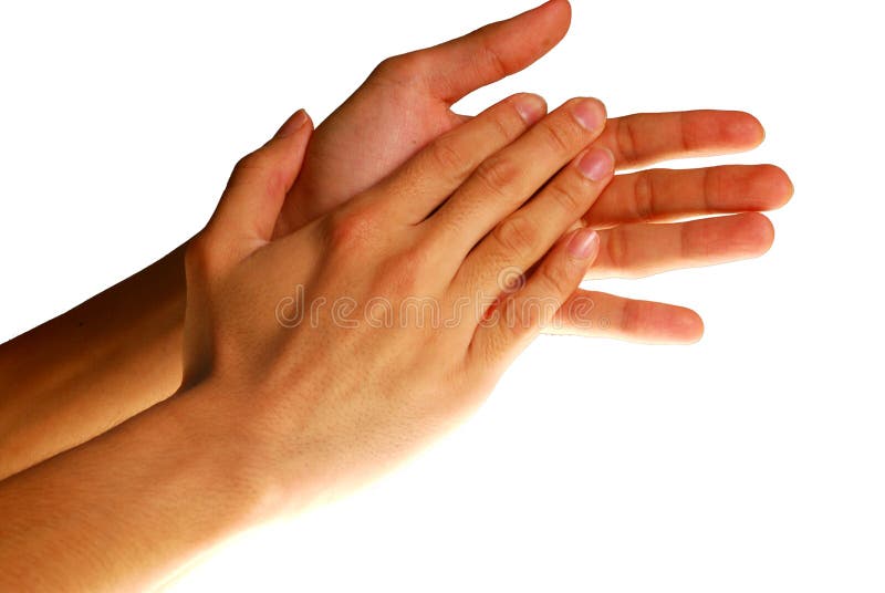 Mani d'applauso fotografia stock. Immagine di battimento - 916818