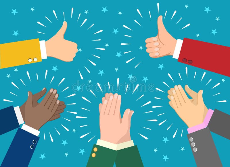 Mani D'applauso Dell'uomo D'affari Illustrazione Vettoriale ...