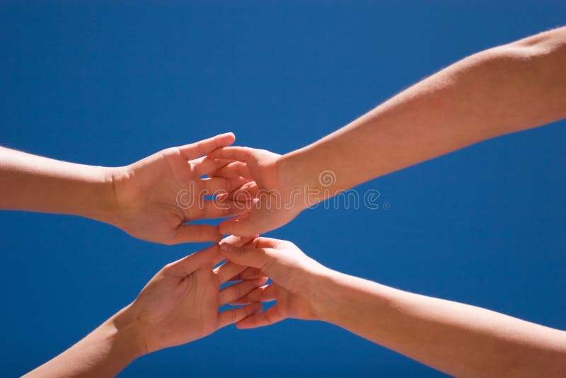 Mani in su nell'aria immagine stock. Immagine di tenuta - 4814585