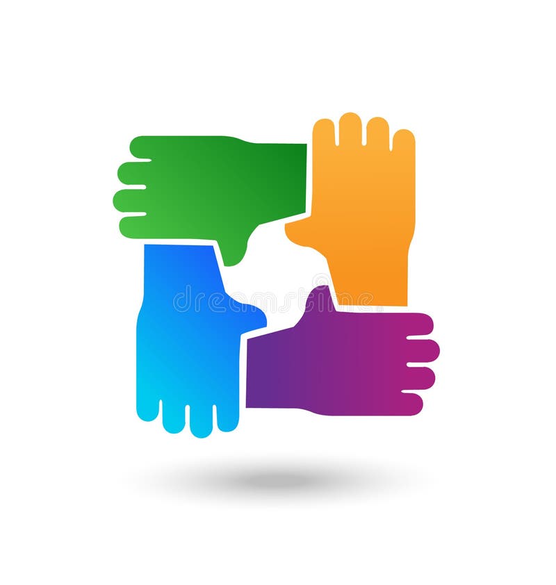 Mani Unite E Che Proteggono Altra Un'icona Illustrazione Vettoriale ...