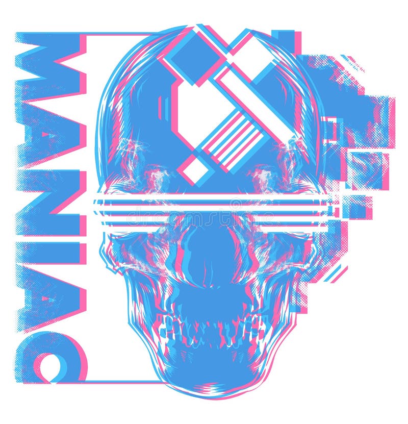 Skull Graphic Design stock vector. Illustration of grunge - 4333957