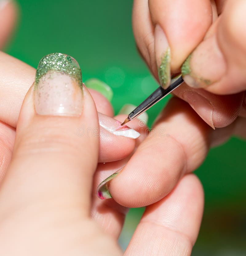 Manicure in salon stock photo. Image of finger, service - 100407080