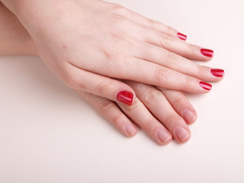 Manicure on female hands stock photo. Image of model, body - 3676570