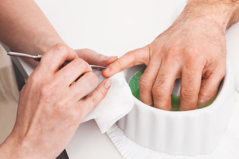 Manicure man stock photo. Image of macro, scalpel, client - 28304392