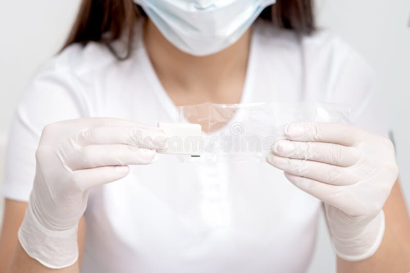 Manicure Master with Mask on Face. Stock Image - Image of covid19 ...