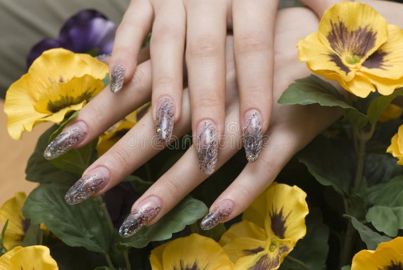 Manicure one s nails. stock image. Image of finger, cleaning - 1812235