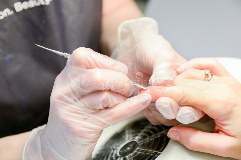 Manicure procedure stock image. Image of pamper, healthy - 15072745