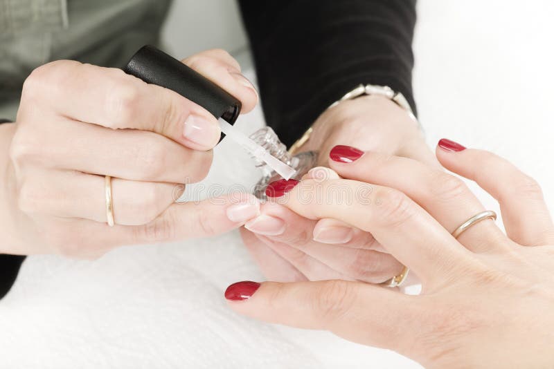 Manicure process stock photo. Image of salon, fingernails - 5137668