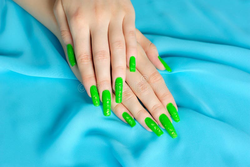 Manicure on real nails stock image. Image of beautiful - 13971171