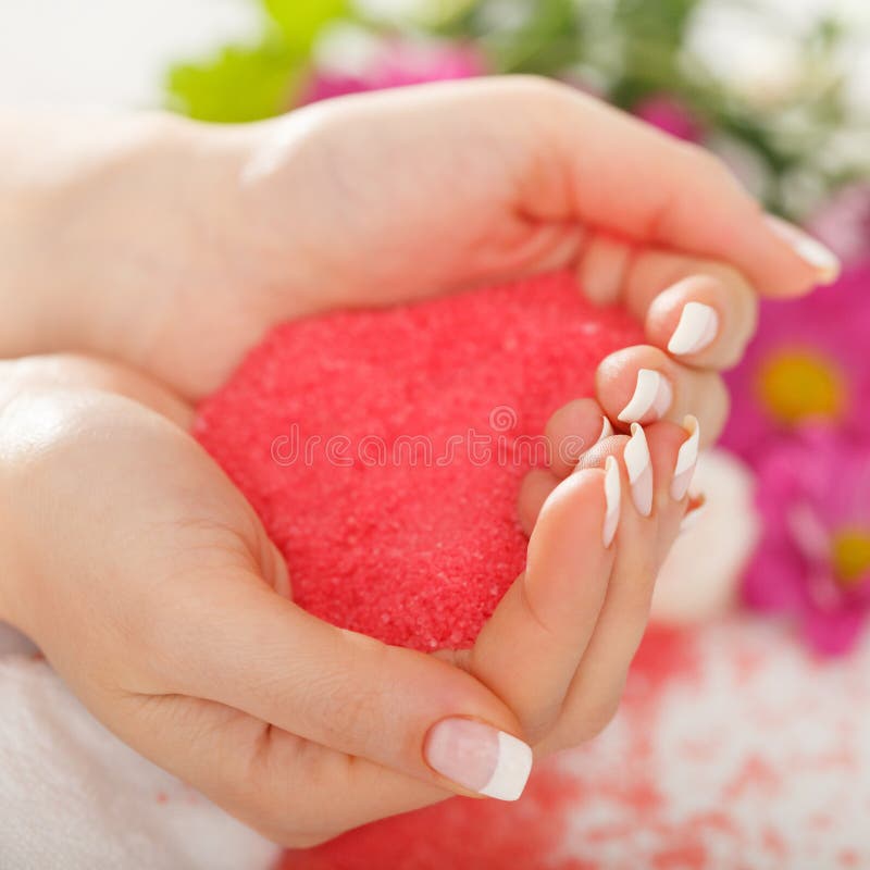 Manicure stock image. Image of caucasian, moisturizer - 40657657