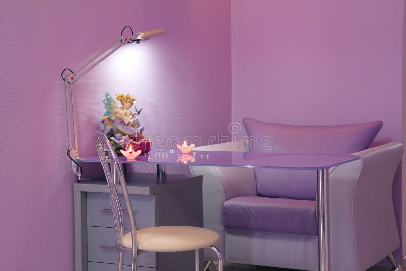 Manicure Room in a Modern Beauty Salon Stock Photo - Image of elegance ...