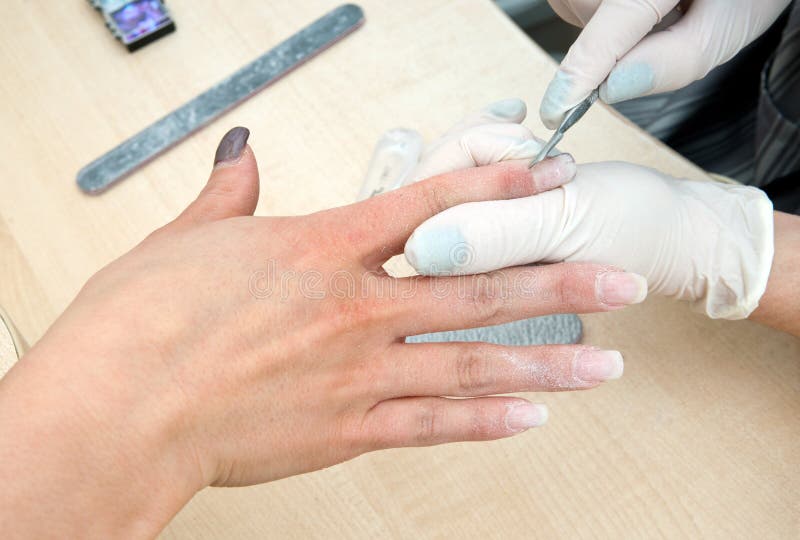 Cleaning nails stock photo. Image of cleaning, nails - 18775954