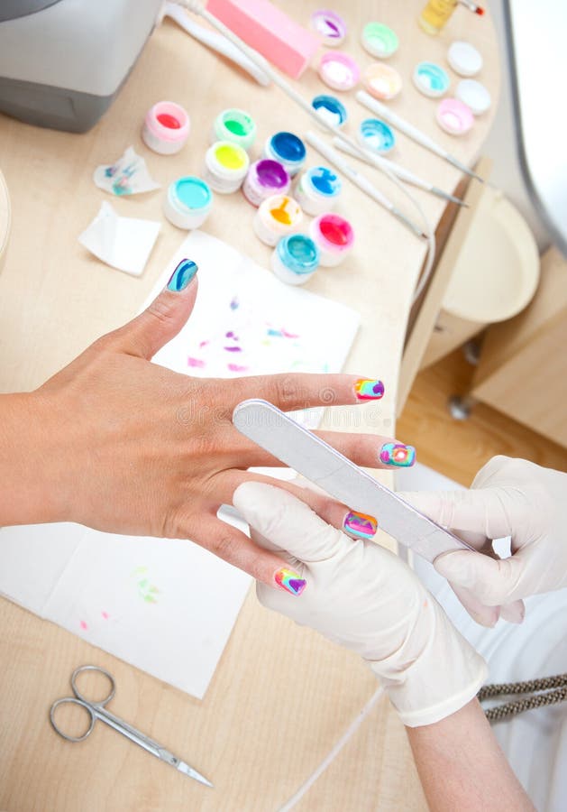 Manicure treatment stock photo. Image of closeup, finger - 26223212