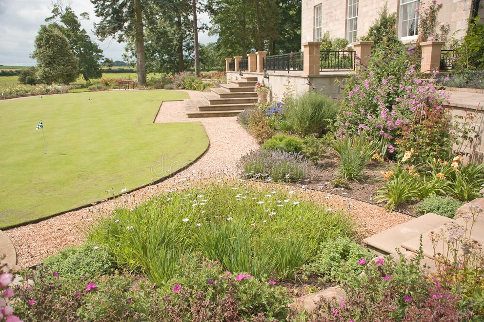 Manicured garden. stock image. Image of plants, scent - 15934243