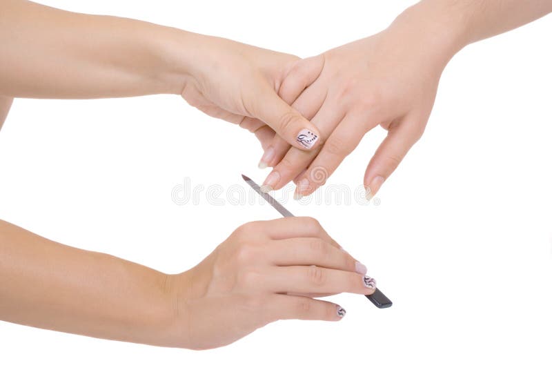 Manicuring image stock. Image du santé, élégance, cosmétique - 18930287