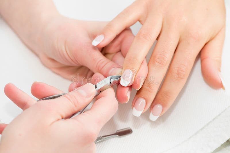 Manicuring stock photo. Image of applying, cream, healthcare - 9853826