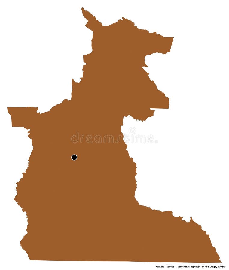 Maniema, Province of Democratic Republic of the Congo, on White ...