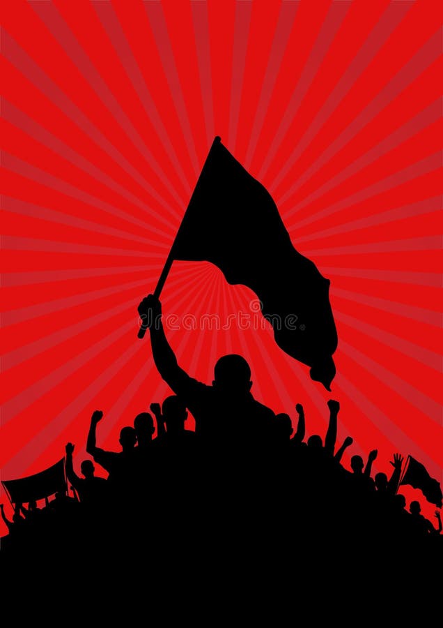 Manifestation illustration de vecteur. Illustration du rouge - 101415321