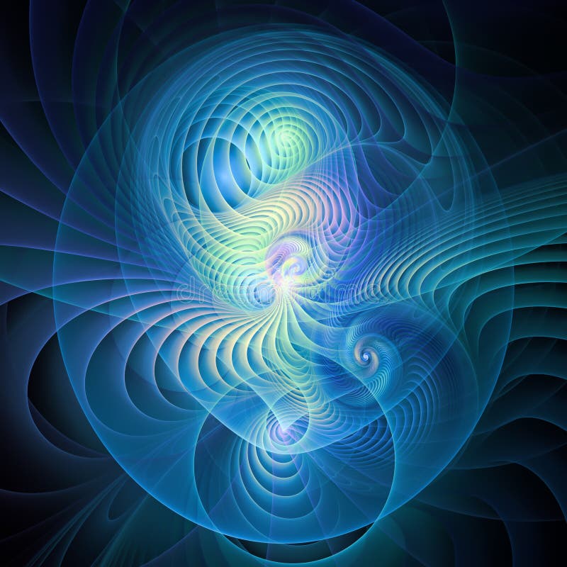 Manifestation of Fluid Mechanics Stock Illustration - Illustration of ...