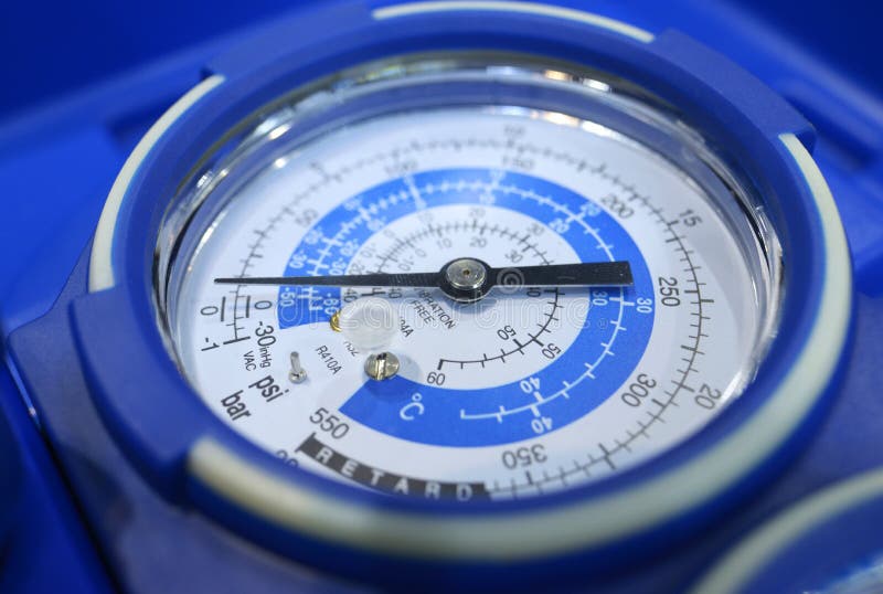 Manifold Gauge Placed in a Box Stock Photo - Image of manometer ...