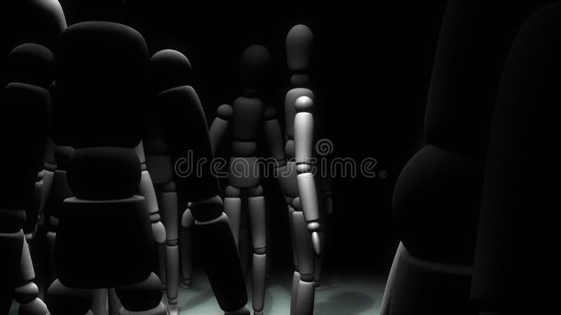 Manikin doll animation. stock video. Video of standing - 203868929