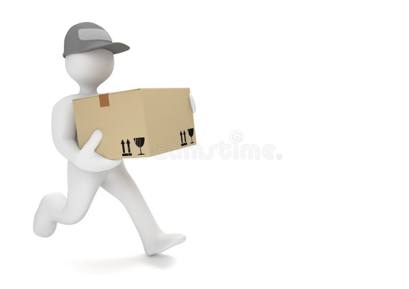 Express Shipment Competition Stock Illustration - Illustration of post ...