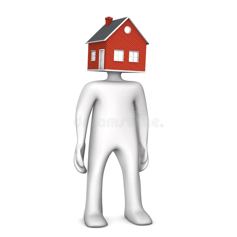 Manikin House Head stock illustration. Illustration of residential ...
