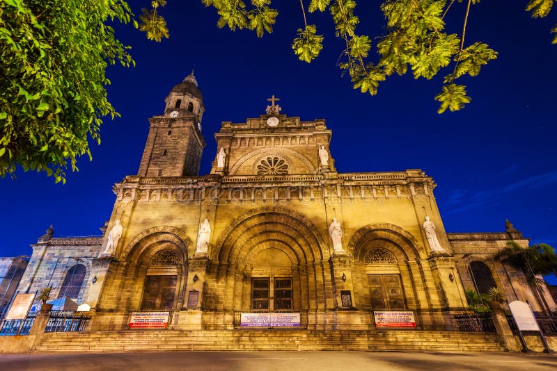 The Manila Cathedral editorial photo. Image of cathedral - 67983871