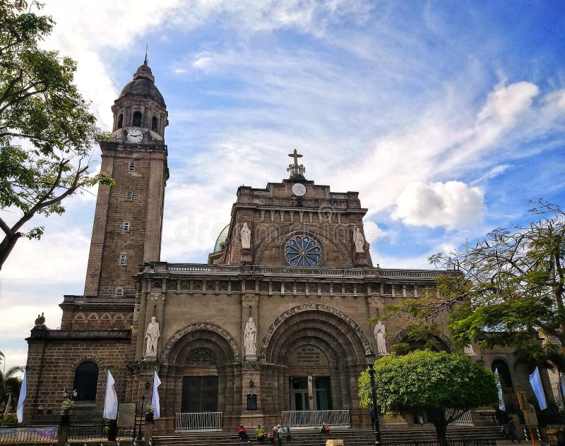 The Manila Cathedral editorial photo. Image of cathedral - 67983871