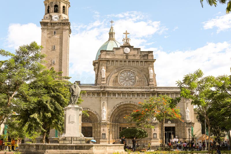 Manila Cathedral editorial photo. Image of dome, historical - 83317151