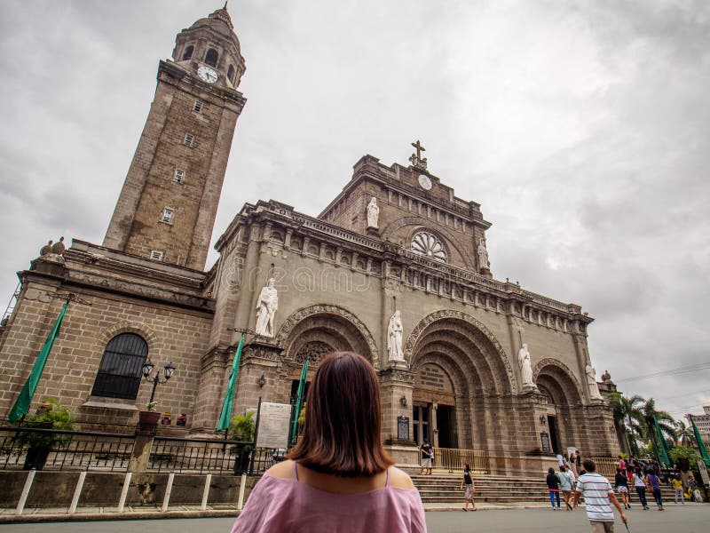 Manila Cathedral editorial photo. Image of horizontal - 83332816