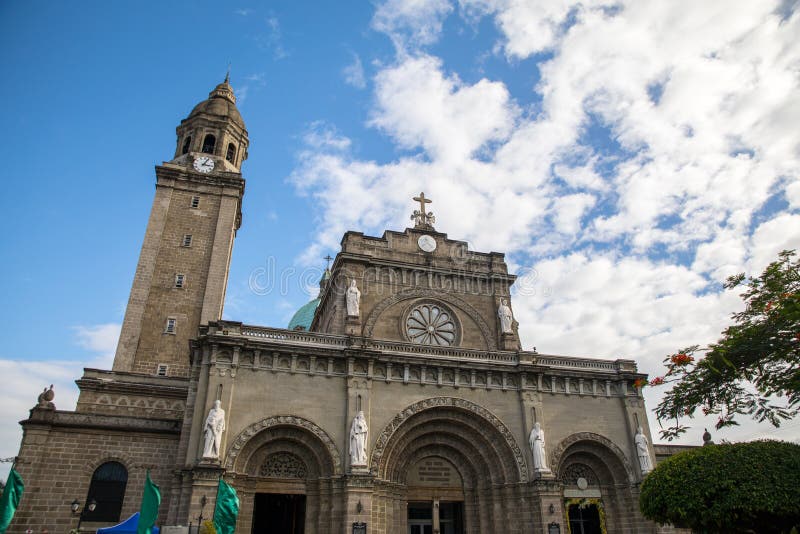 Manila Cathedral stock photo. Image of asia, landmark - 83310520
