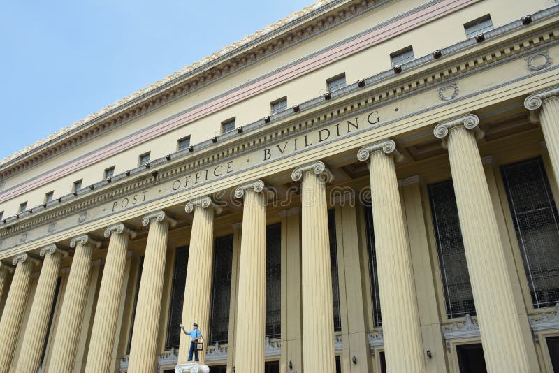 Manila Central Post Office or Also Known As Post Office Building Facade ...