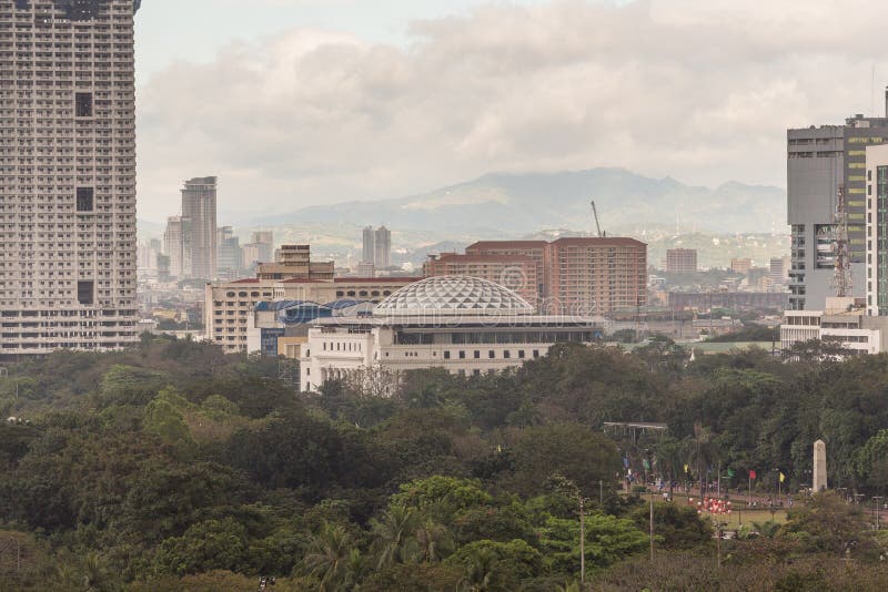 Manila Cityscape in the Philippines Editorial Image - Image of capital ...