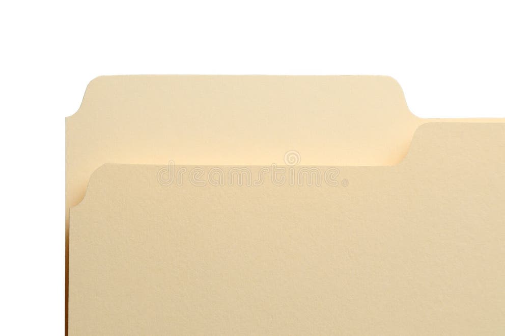 Manila-Datei-Faltblatt-Tabulator Stockfoto - Bild von tabulator ...