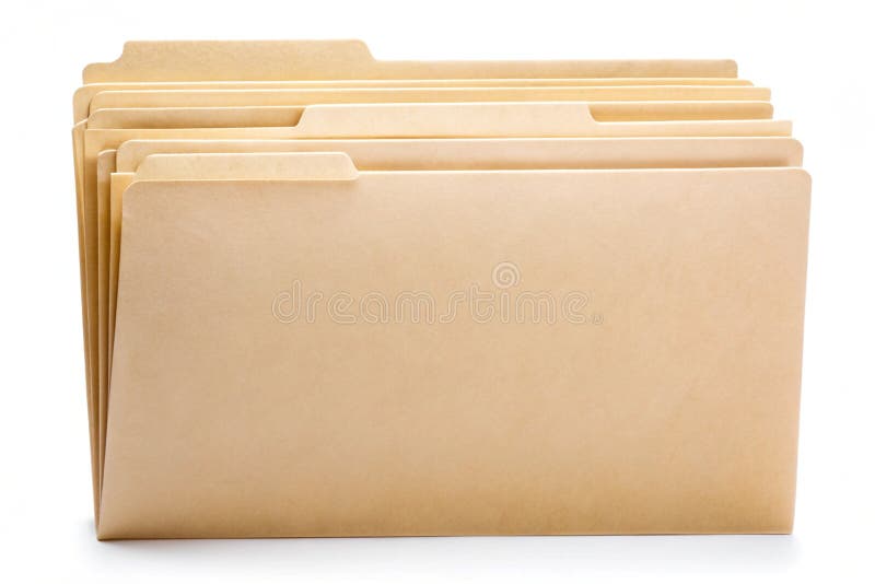 Manila File Folder on Background Stock Illustration - Illustration of ...