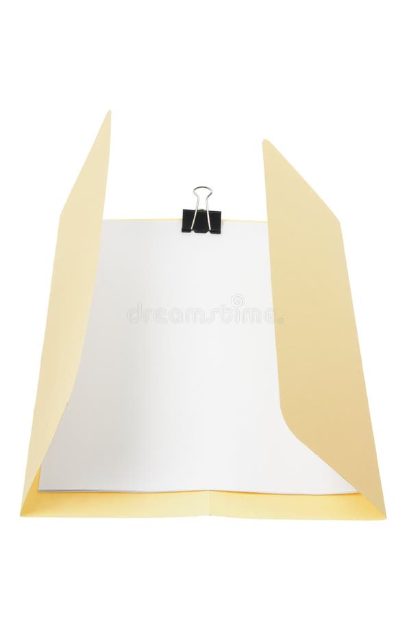 Manila Folder stock image. Image of copy, paperclip, paperwork - 25742683