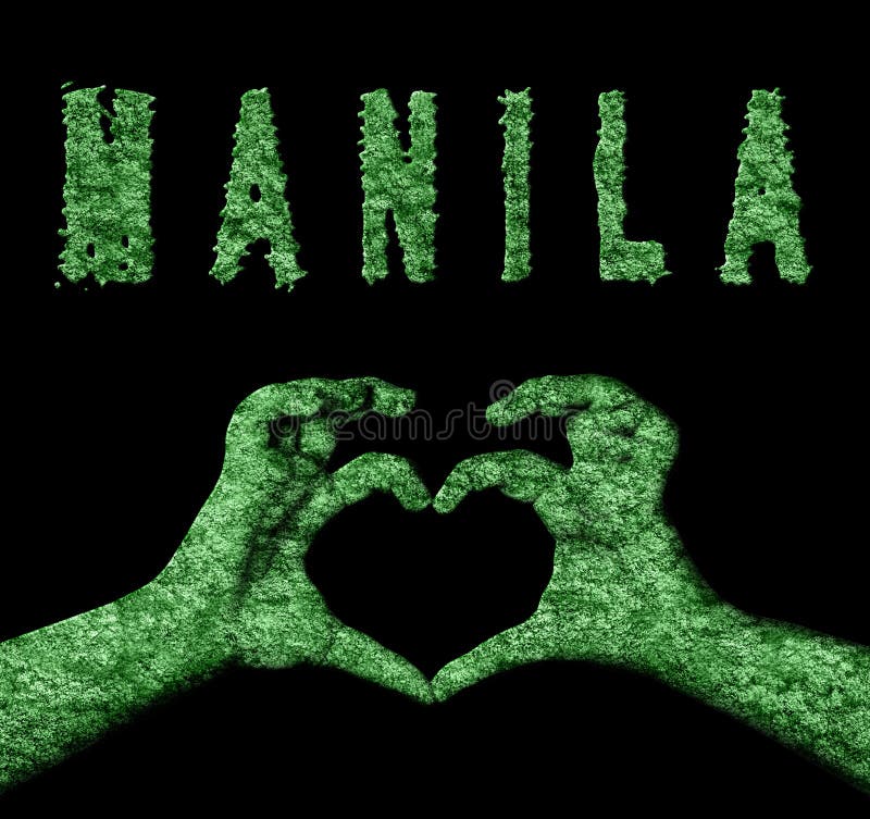 Manila Heart Hands Nature stock illustration. Illustration of symbol ...