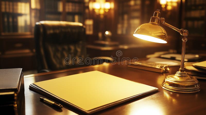 Manila Legal Folder on an Office Desk Stock Photo - Image of white ...