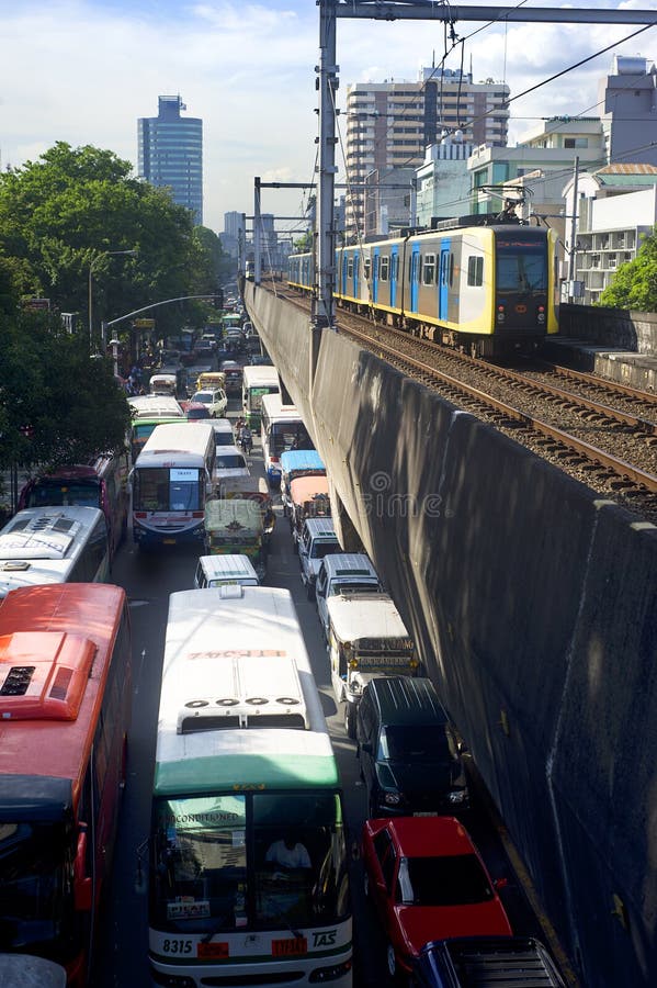 Manila Light Rail Transit editorial photography. Image of street - 24211002