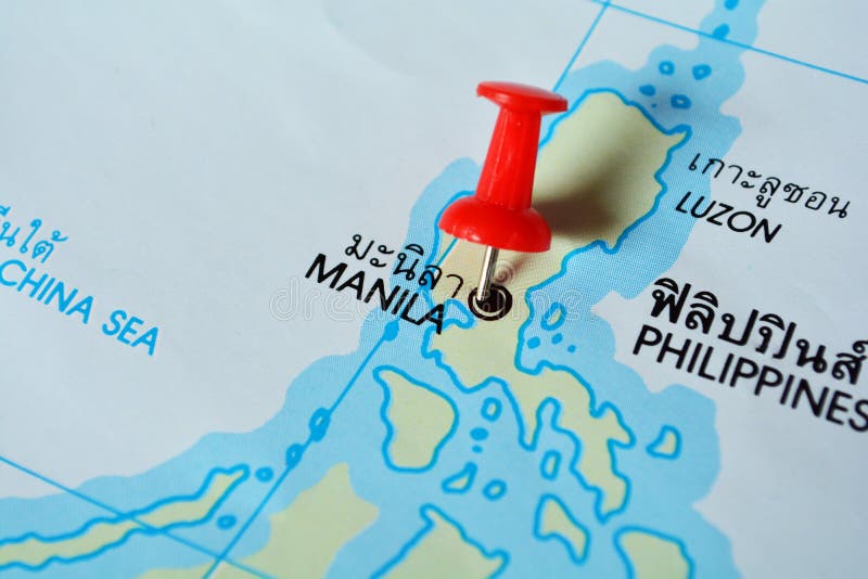 Manila map stock image. Image of geography, design, destination - 45932553