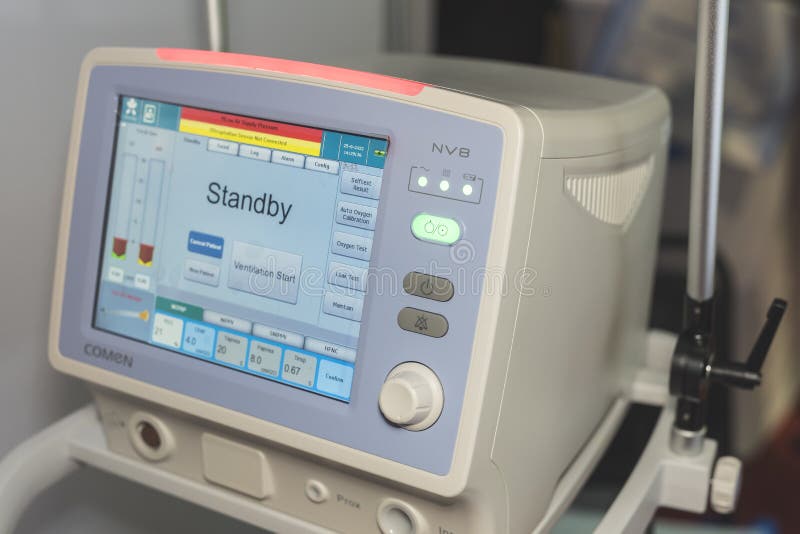 Manila, Philippines a Comen Neonatal Ventilator on Display at a Medical ...