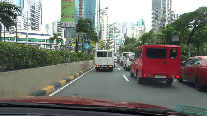 Heavy Commuter Traffic on EDSA Stock Video - Video of manila, august ...