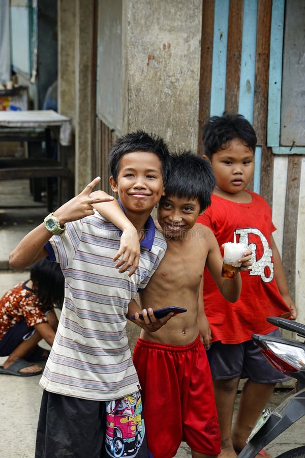 Manila, Philippines, Circa March 2023 - Poor Kids in the Slums of ...